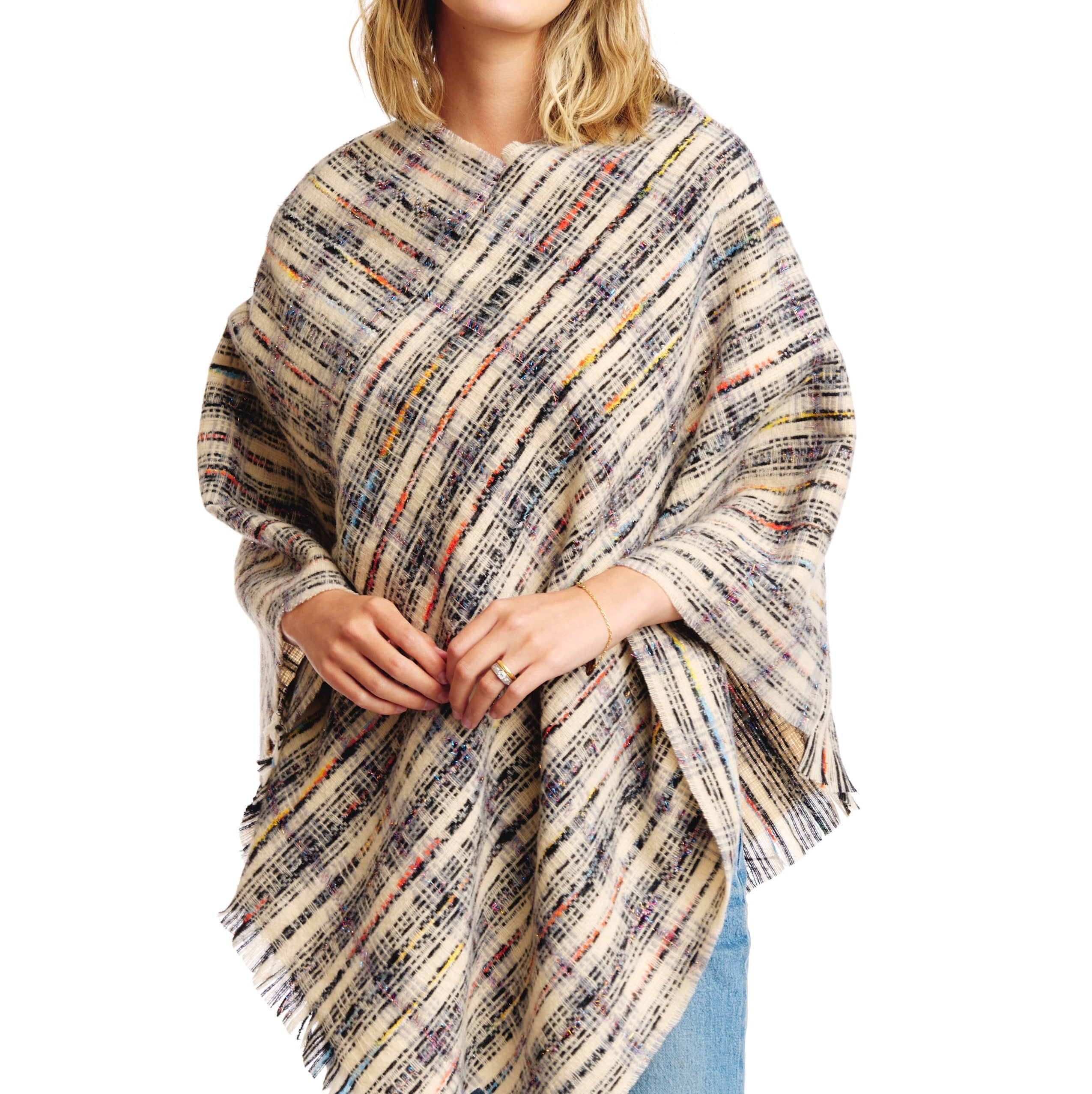 Tweed Please Luxe Poncho – Divine Textiles Limited